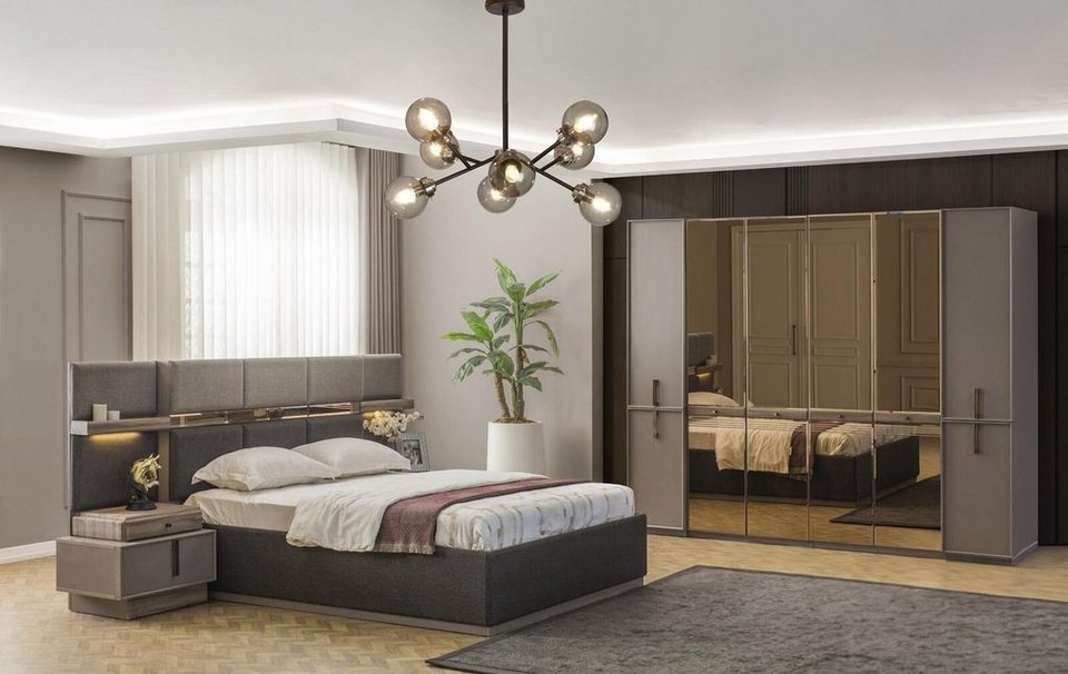 Jvmoebel Schlafzimmer Set Garnitur Schlafzimmer Doppelbett Bett