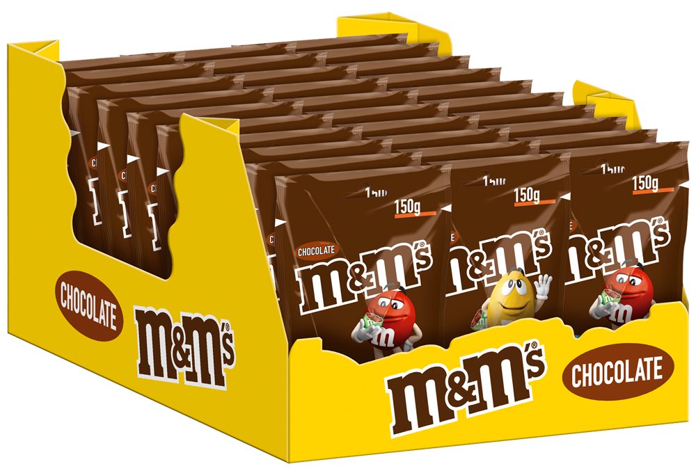 Mars GmbH Süßigkeit M&M'S Triple-Mix 72 Packungen, Choco, Crispy & Peanut