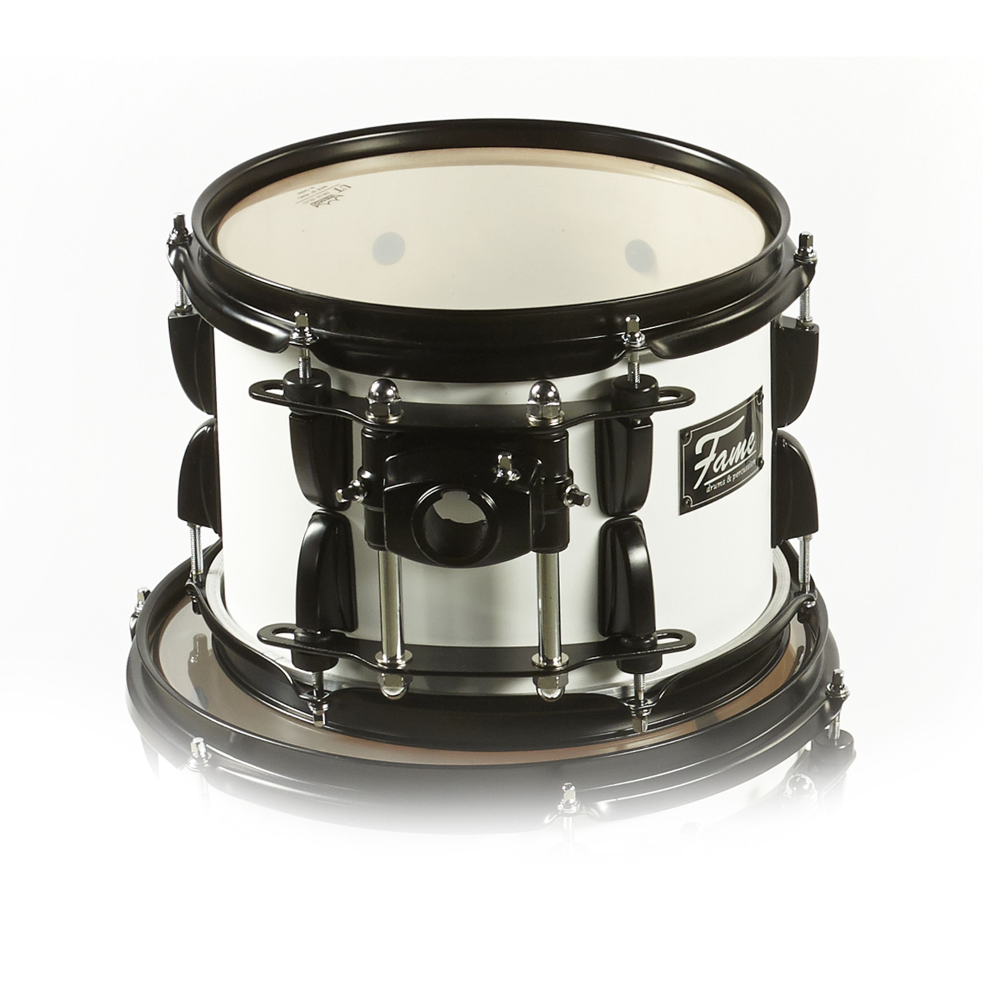 FAME TomTom, Fire Tom 13"x9", #Matte White 308A - Tom Tom