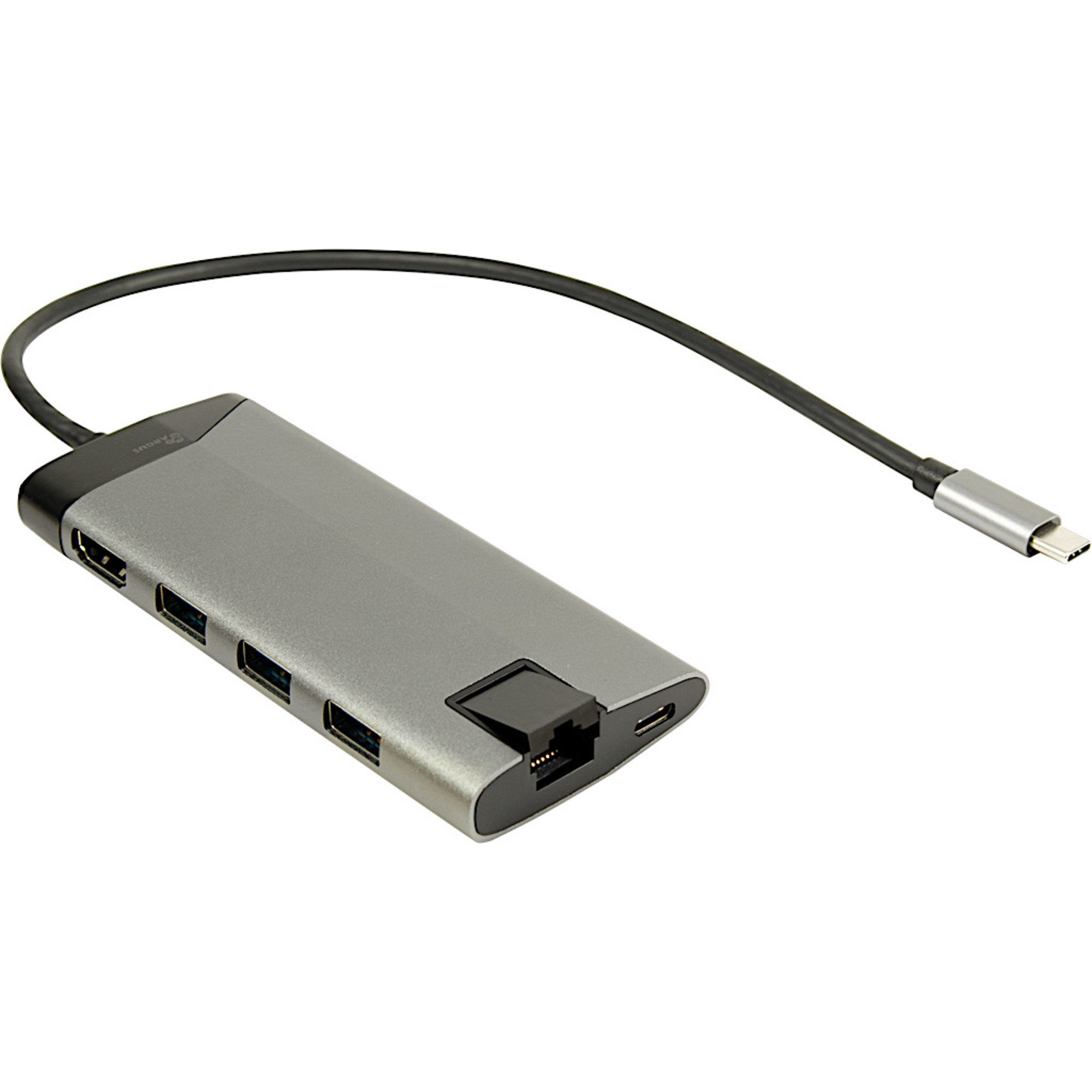 Inter-Tech INTER-TECH USB-Hub ARGUS GDC-802, 8in1, USB-C USB-Adapter ...
