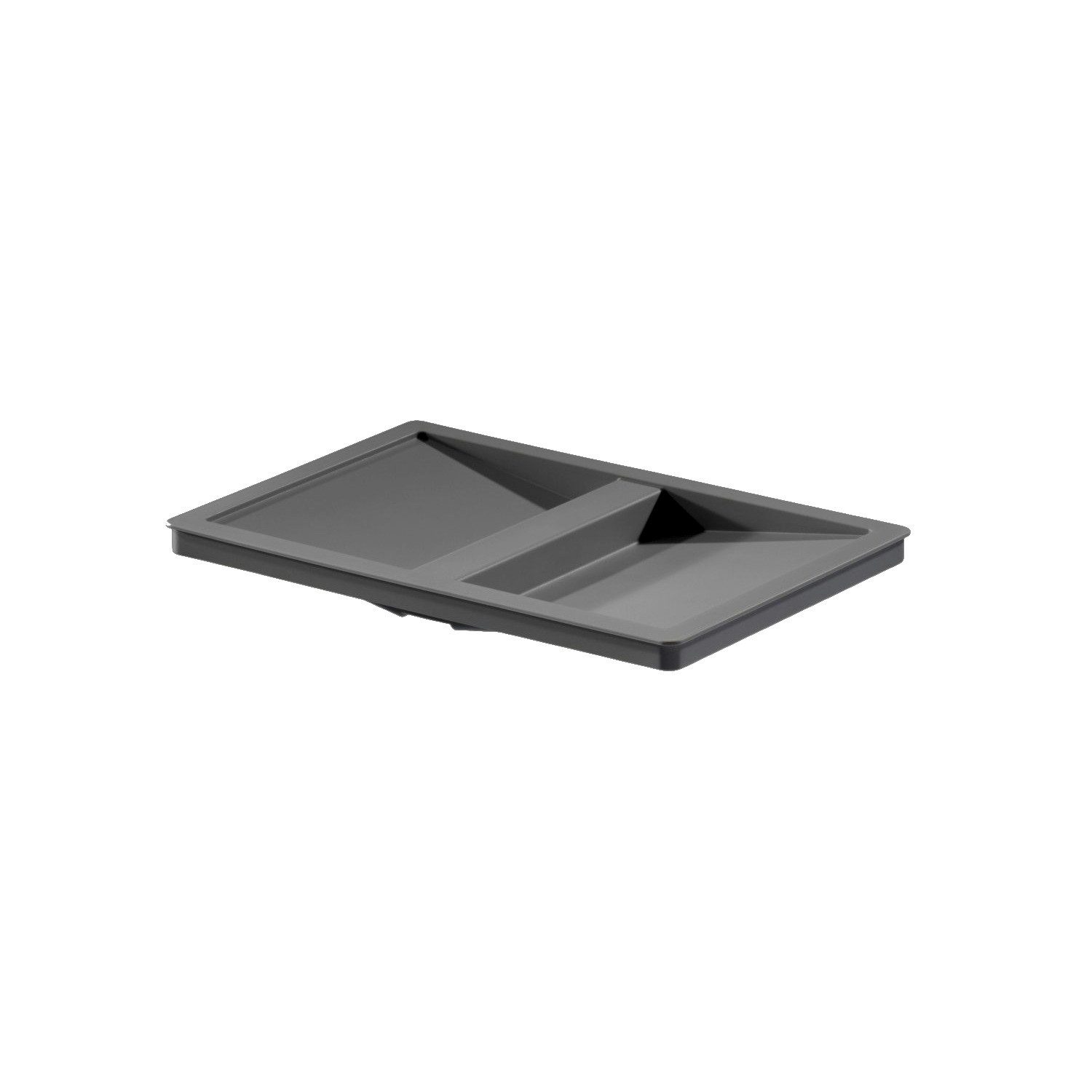 Hailo Mülleimer Hailo Deckel 1221469 für 18 Liter Inneneimer basaltgrau, Abfalleimer, Abfallbehälter