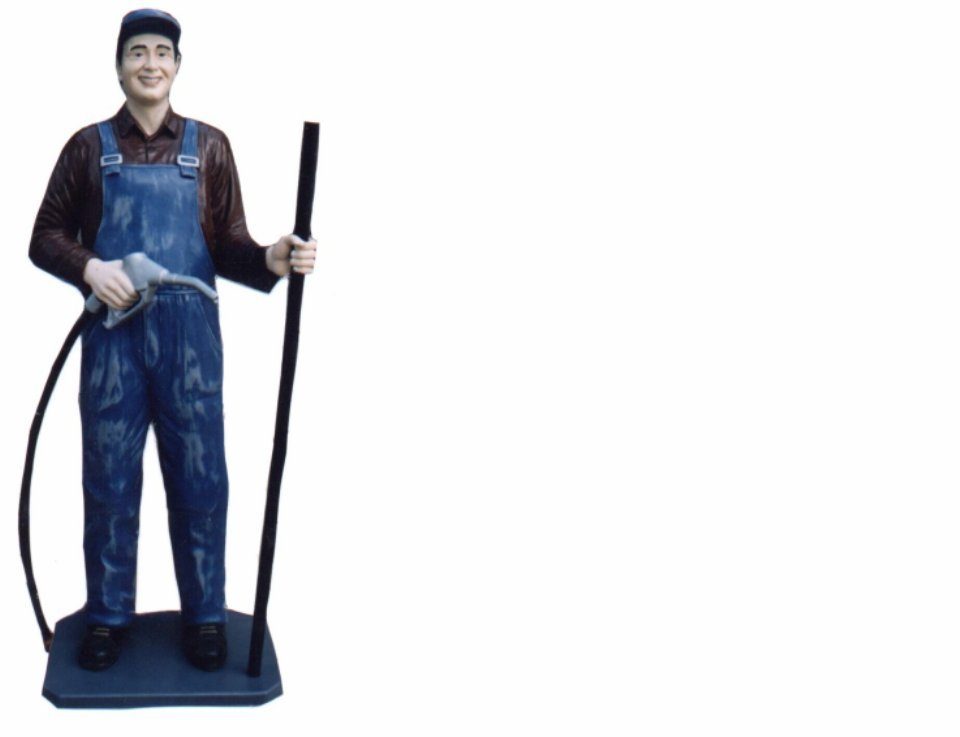 Jvmoebel Dekoobjekt Design Usa Tankstelle Figur Statue Skulptur Figuren
