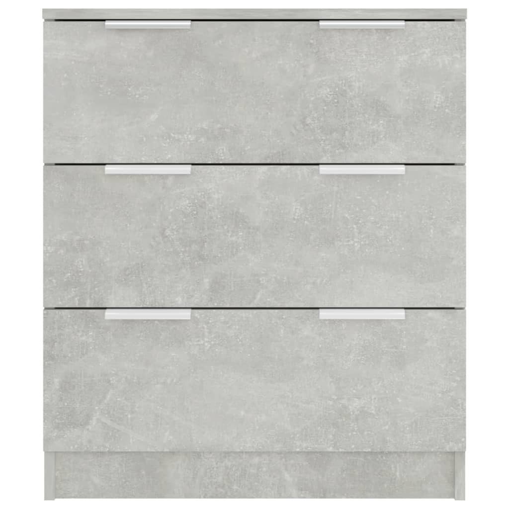 vidaXL Kommode NA Sideboard Betongrau 60x30x70 cm Spanplatte Kommode ...