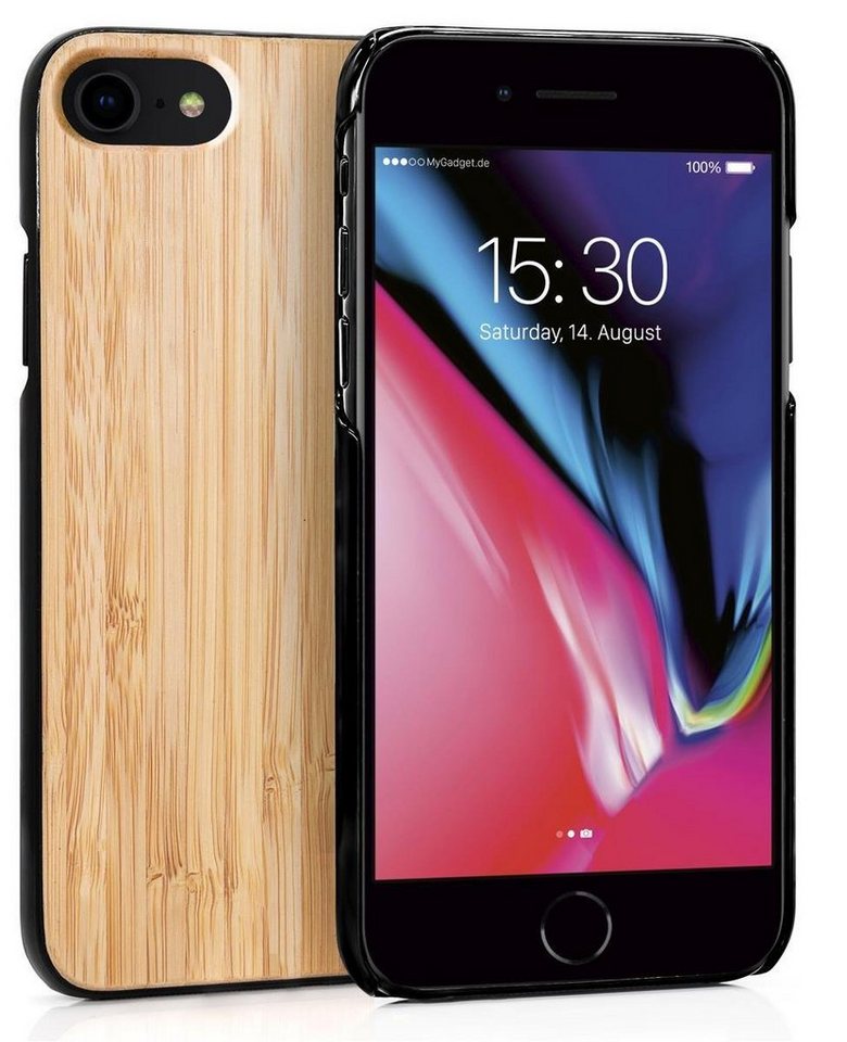 Mygadget Handyhülle Hardcase Holzhülle Bambus Hülle Case Apple Iphone 6