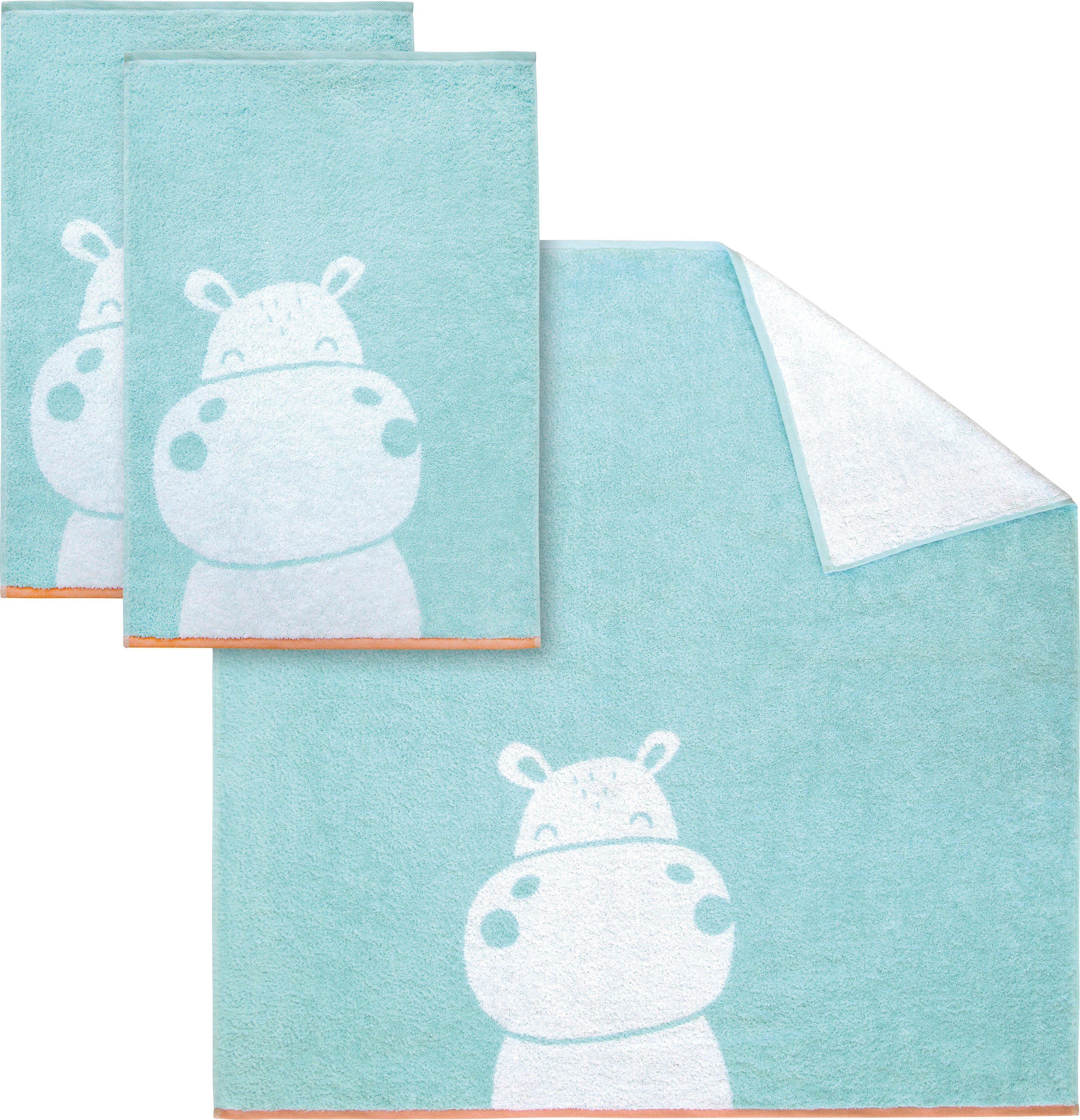 Dyckhoff Handtuch Set Hippo 3 Tlg Mit Niedlichem Nilpferd Online