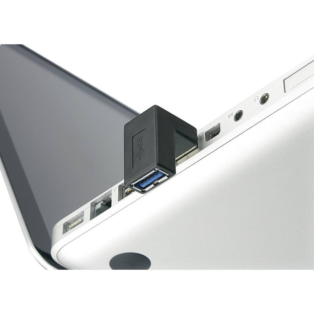Renkforce USB 3 Adapter A-Stecker zu A-Buchse 90° nach USB-Adapter