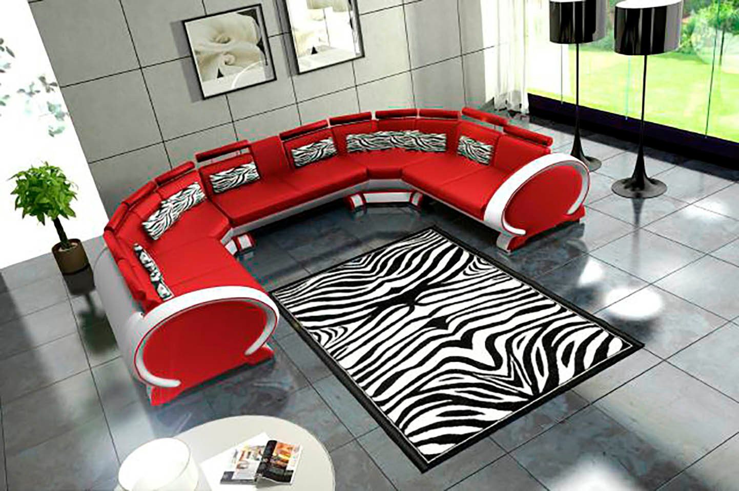 JVmoebel Ecksofa, LEDERSOFA POLSTERSOFA LEDERCOUCH SOFA WOHNLANDSCHAFT ...