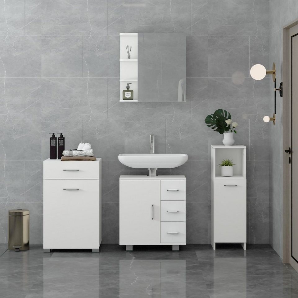 Ml Design Badezimmer Set Badmöbel Set Badezimmerset Badezimmerschrank
