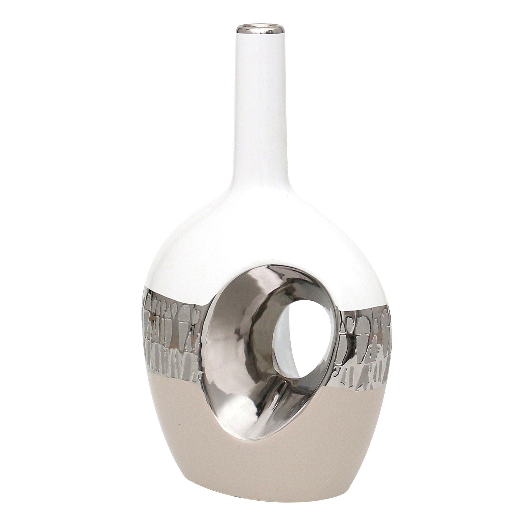 Dekohelden24 Dekovase Edle Moderne Deko Designer Keramik Vase Oval Mit