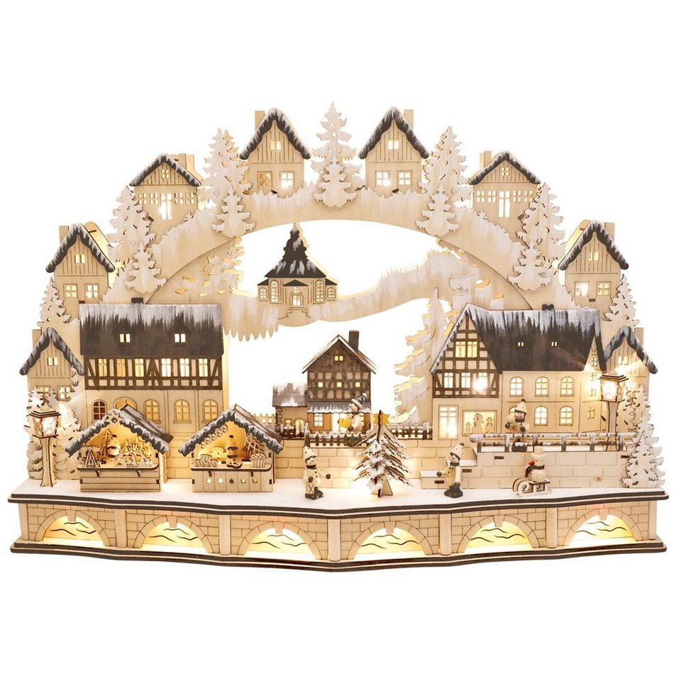 Saico Original Schwibbogen Xl Lichterbogen Winterstadt