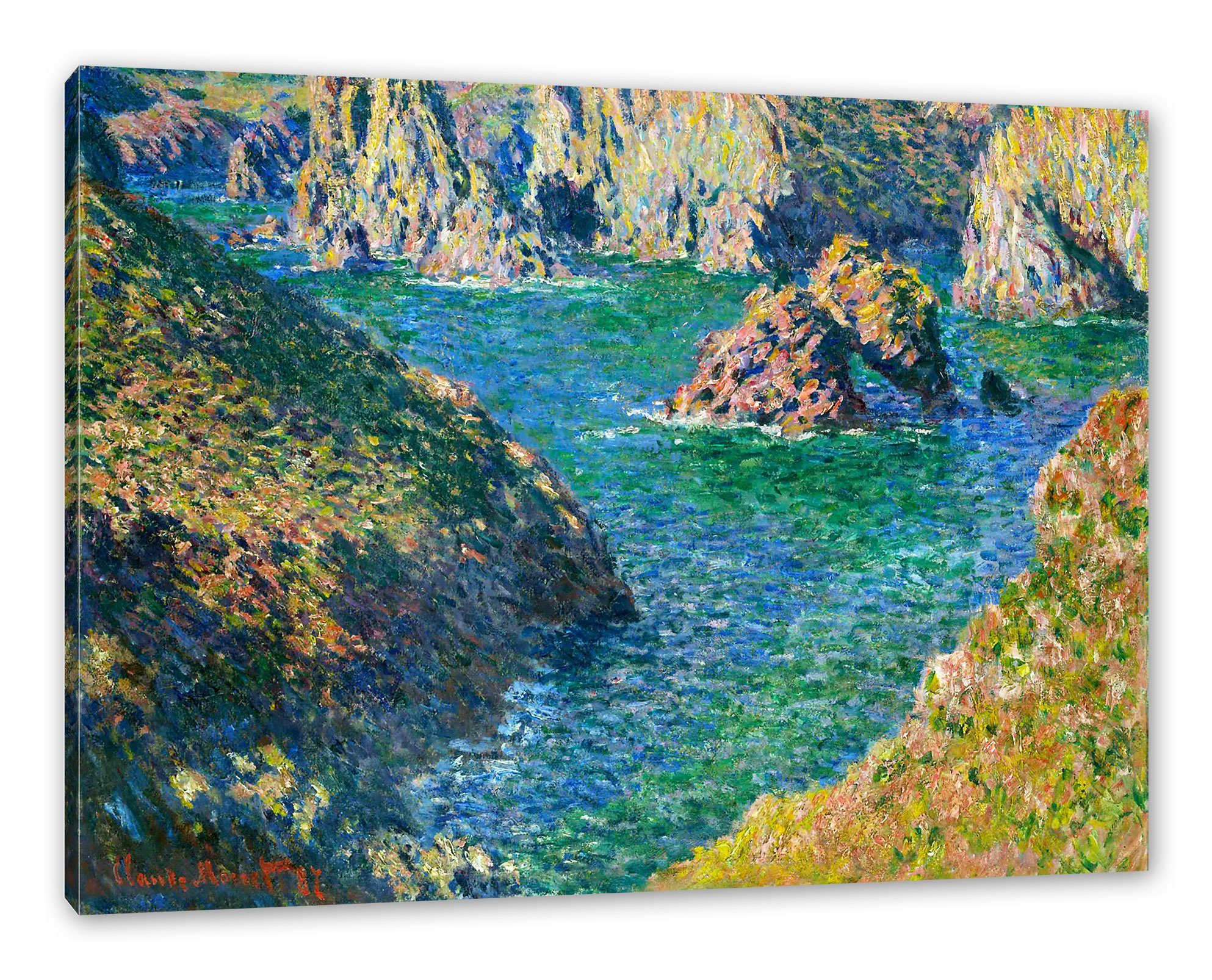 Pixxprint Leinwandbild Claude Monet Port Donnant Belle Ile Claude