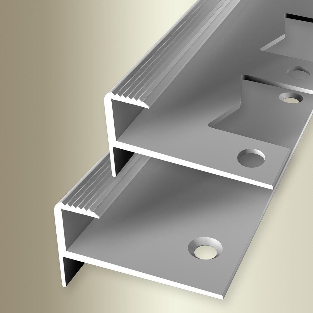 Proviston Treppenkantenprofil Aluminium 36 X 18 5 X 1000 Mm Silber