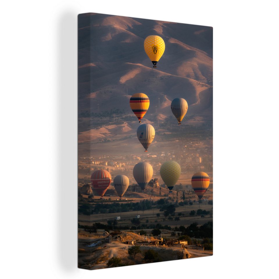 Onemillioncanvasses® Leinwandbild Heißluftballon Sonne Natur