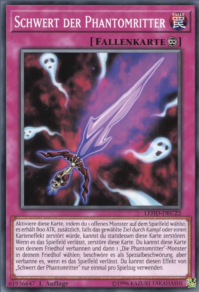 Recollectibles Sammelkarte Yugioh Karte Schwert Der Phantomritter Yu
