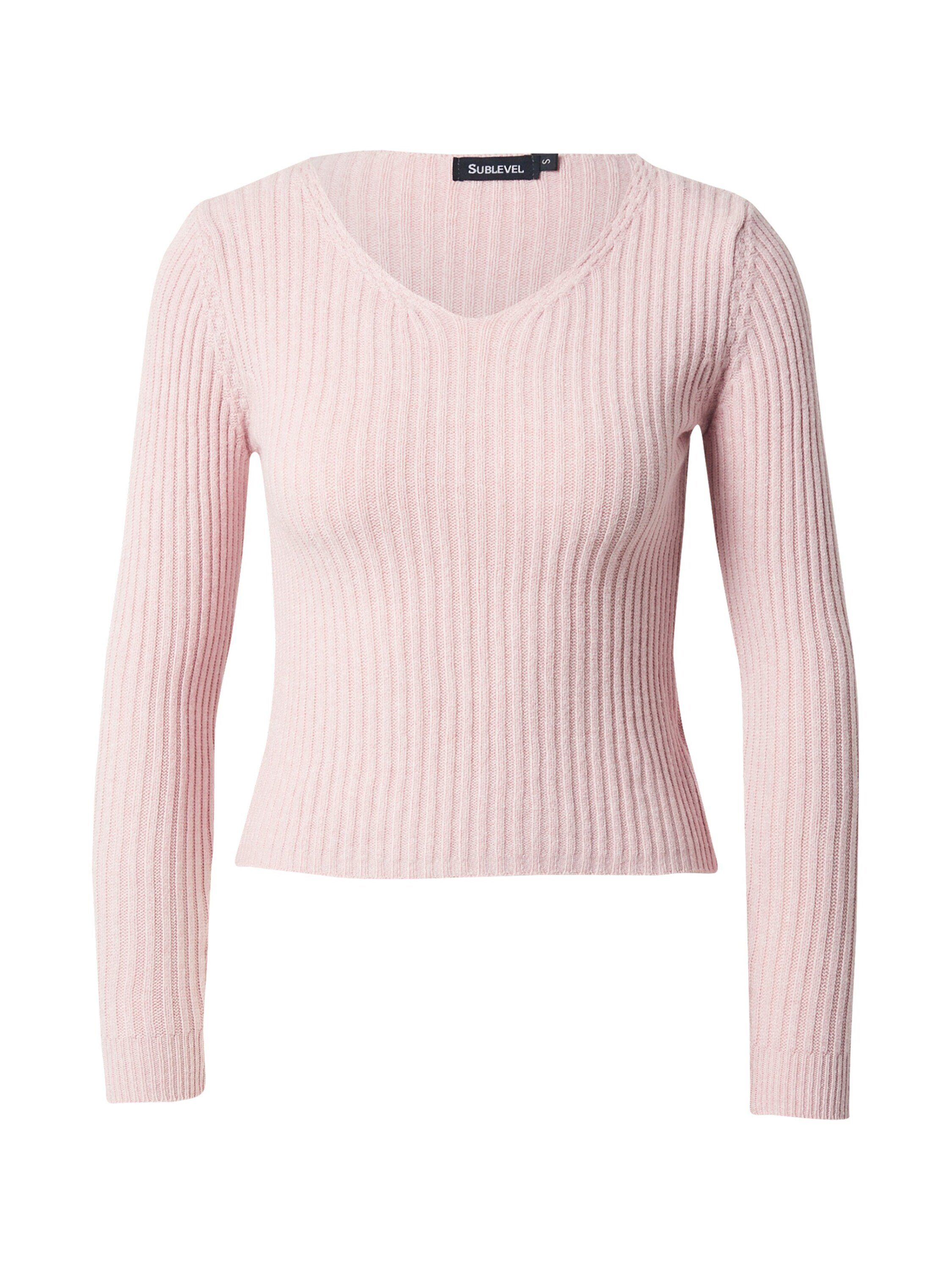 Sublevel Strickpullover 1 Tlg Plainohne Details Ton In Ton Nähte