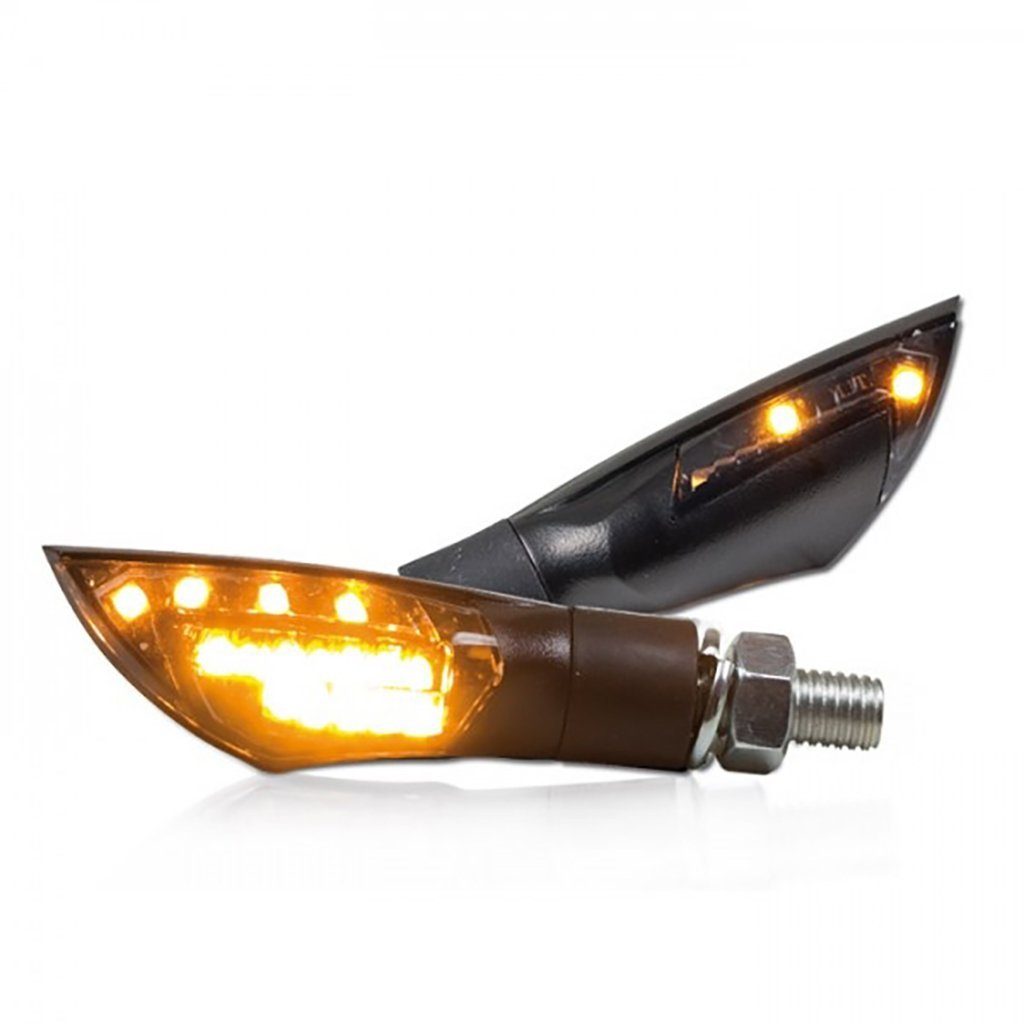 IBEX Blinker LED-Blinker Dual getönt Blinkfunktion V+H E-geprüf