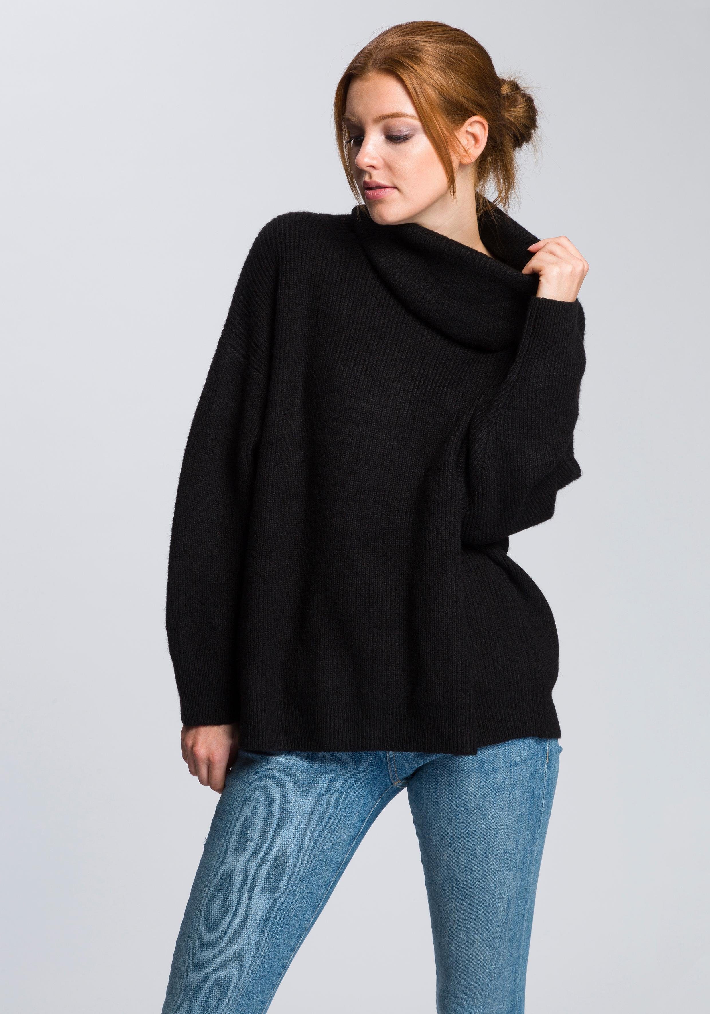 Esprit Rollkragenpullover Mit Weitem Rollkragen Otto