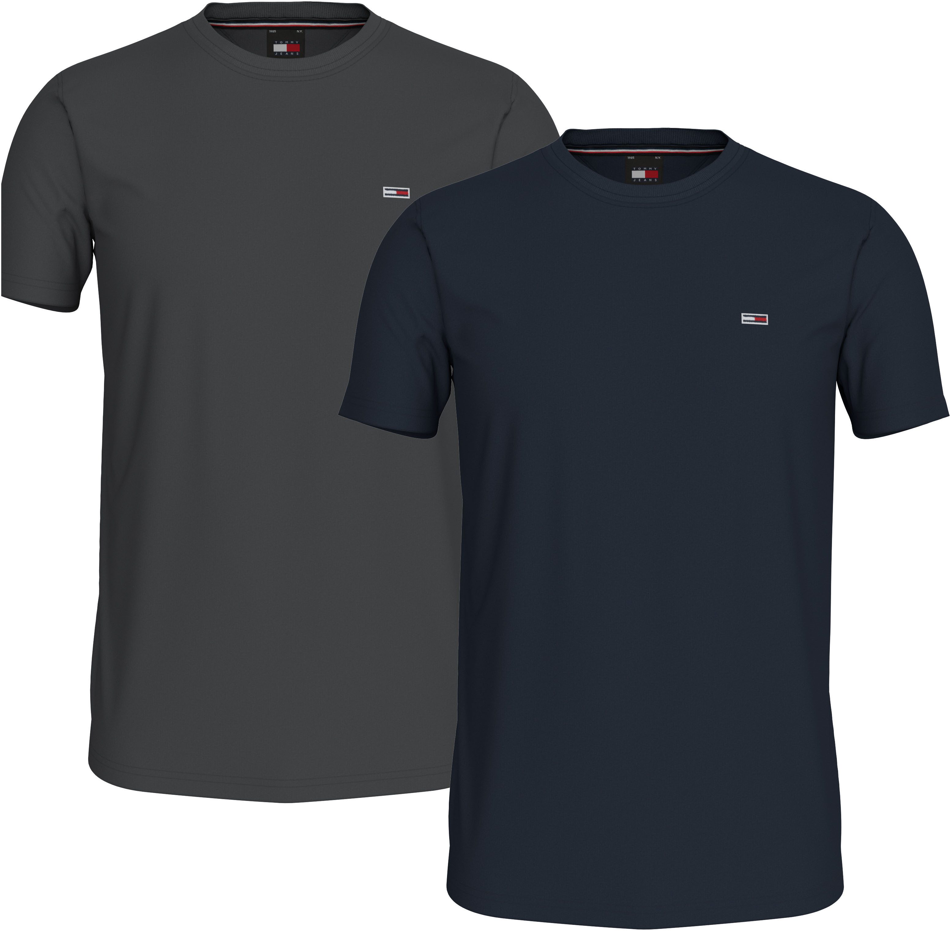 Tommy Jeans T Shirt Tjm 2pack Slim Jersey Tee Packung 2 Tlg 2er