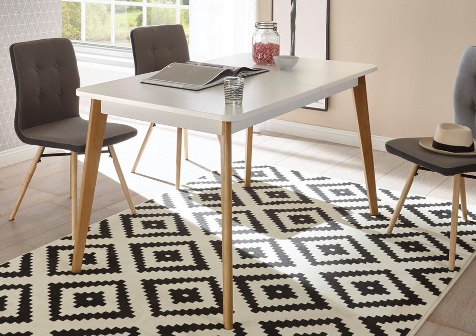 Andas Esstisch Merle Im Skandinavischen Design Breite 140 180 Cm