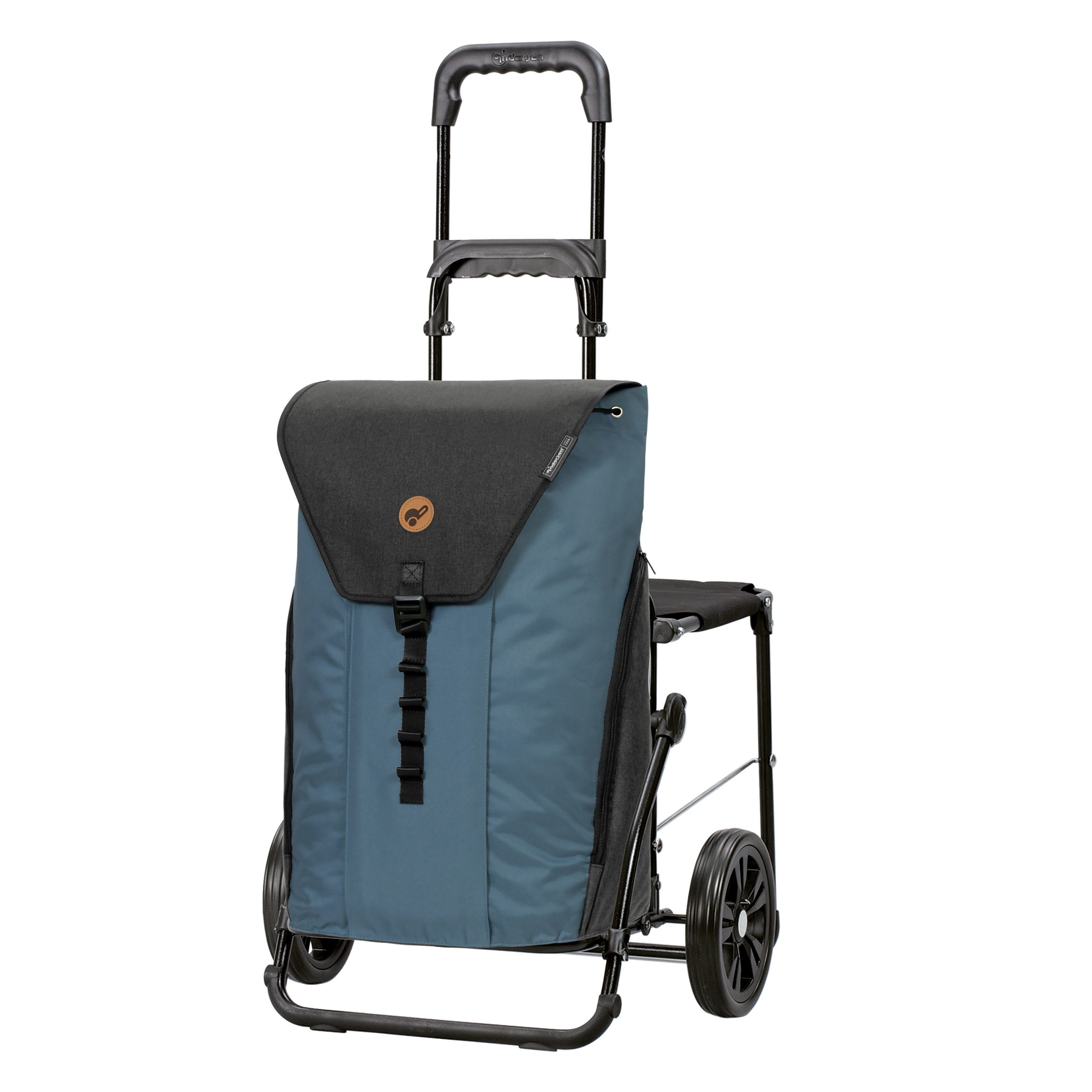 Andersen Einkaufstrolley Komfort Shopper Ture Blau Klappbare