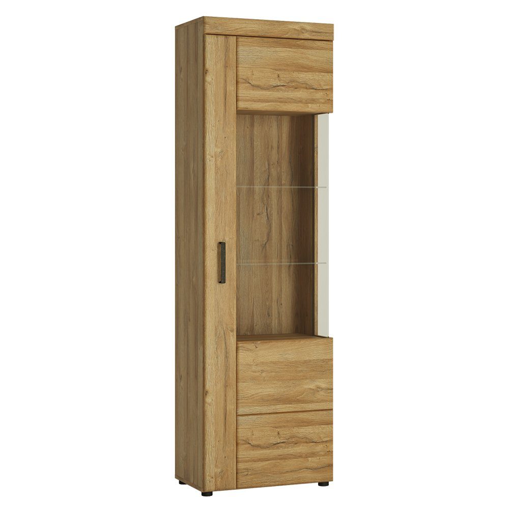 Lomadox Vitrine Cariati 129 In Grandson Eiche Nb Mit Türanschlag