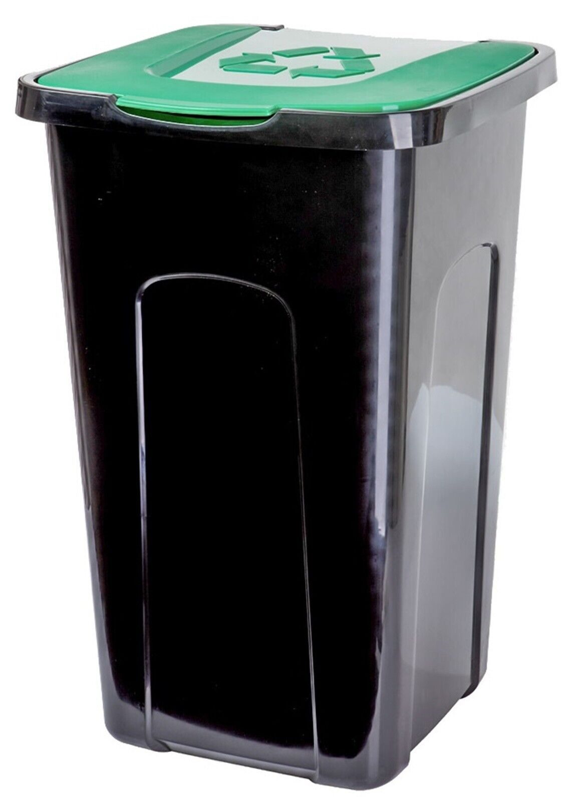 Centi Mülleimer Abfalltonne 50l Recycling Mülltonne Mit Klappdeckel