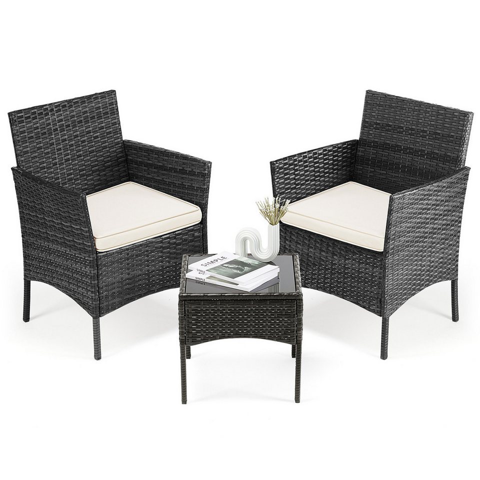 Dumos Rattanstuhl Rattan Gartenmöbel Setterrassenmöbelbalkonmöbel Mit