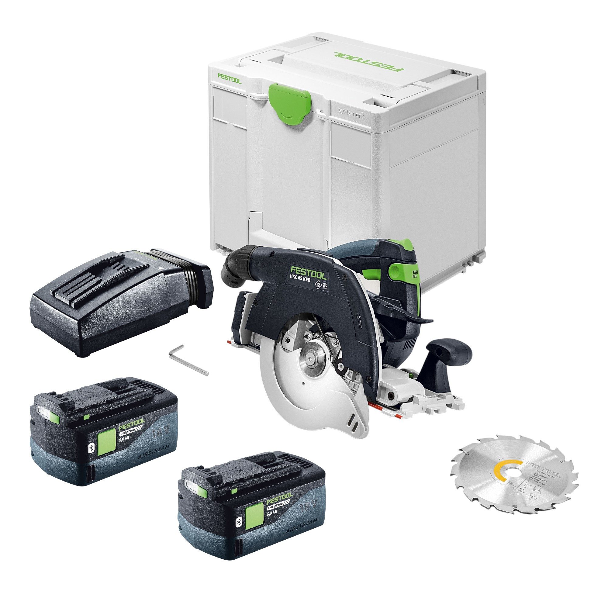 FESTOOL Akku-Tauchsäge TSC 55 KEB-Basic 2x 18 V + 2x Akku 4,0 Ah ...