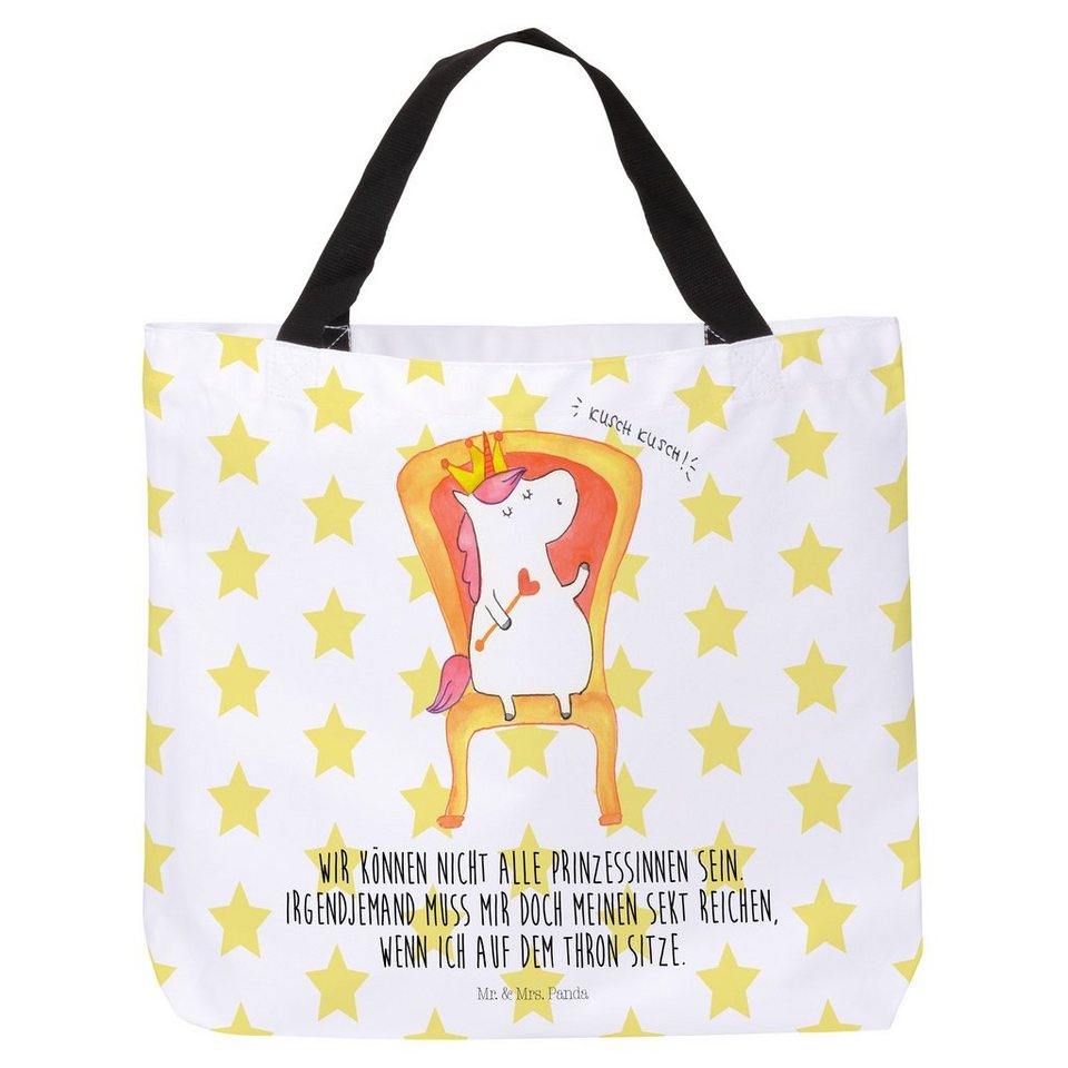 Mr And Mrs Panda Shopper Einhorn König Weiß Geschenk Pegasus
