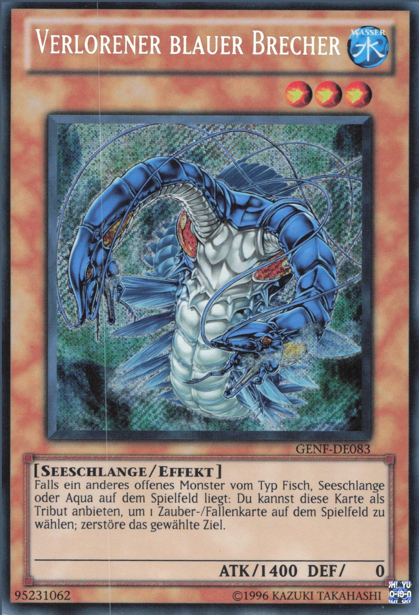 Recollectibles Sammelkarte Yugioh Karte Verlorener Blauer Brecher