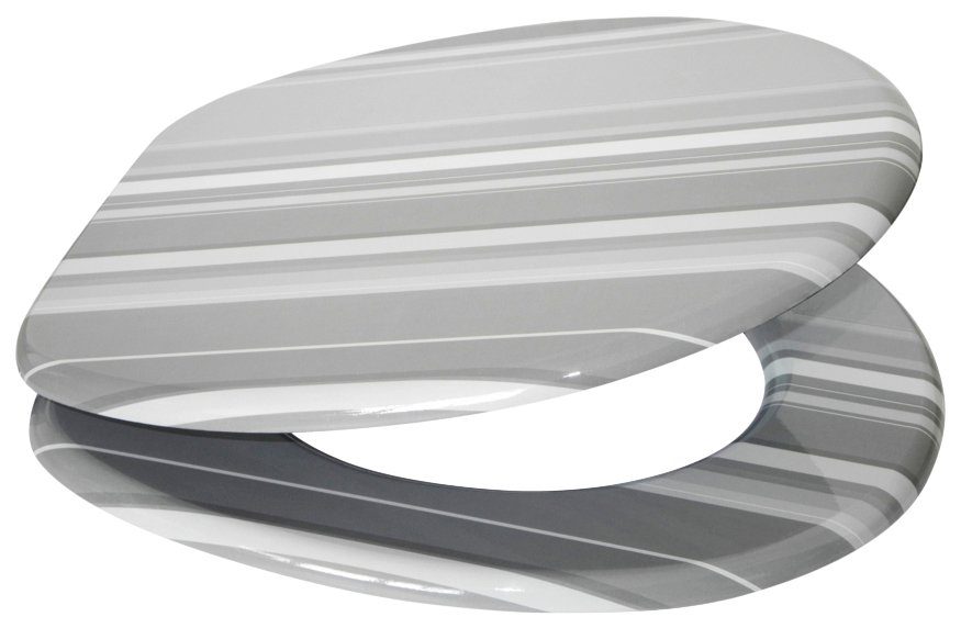 Sanilo Wc Sitz Grey Stripes Mit Absenkautomatik Otto