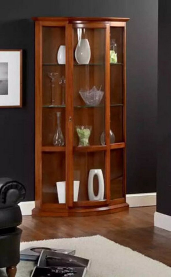 Jvmoebel Vitrine Holz Vitrine Glas Schrank Wohnzimmer Möbel Anrichte 1