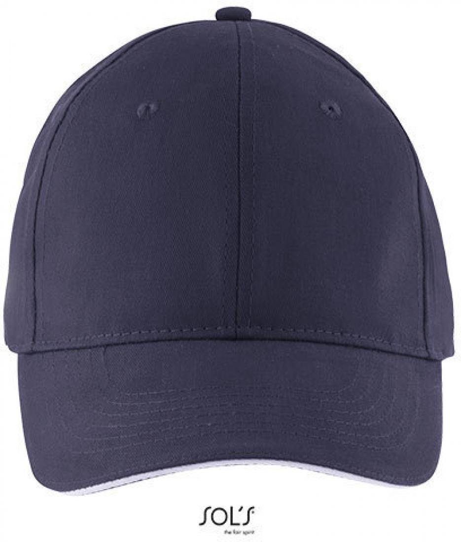SOLS Baseball Cap Six Panel Cap Solar, 6-Panel-Form