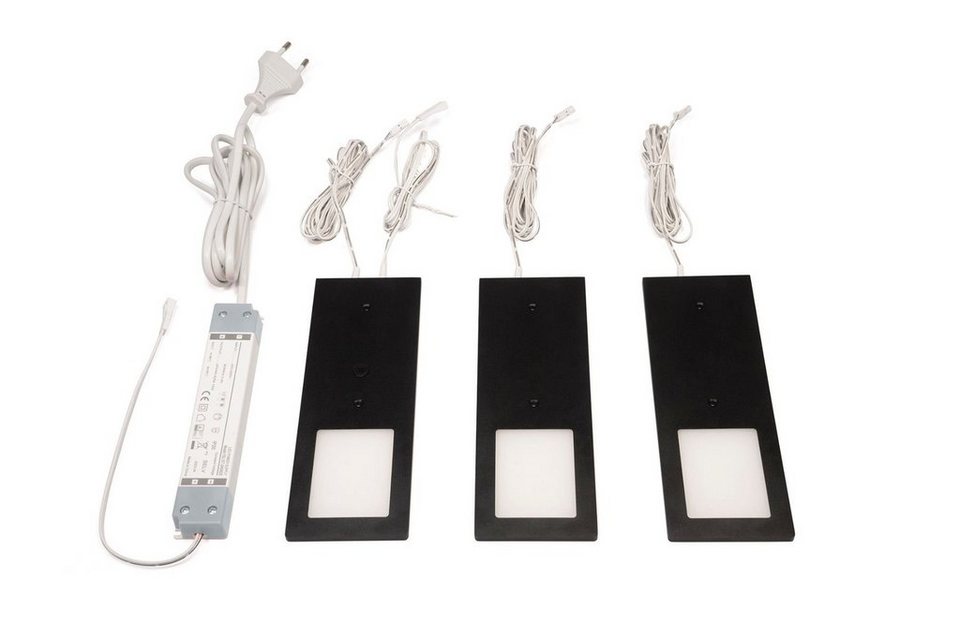 Lands Unterschrankleuchte Anbauleuchte Planar 3er Set Neutralweiß