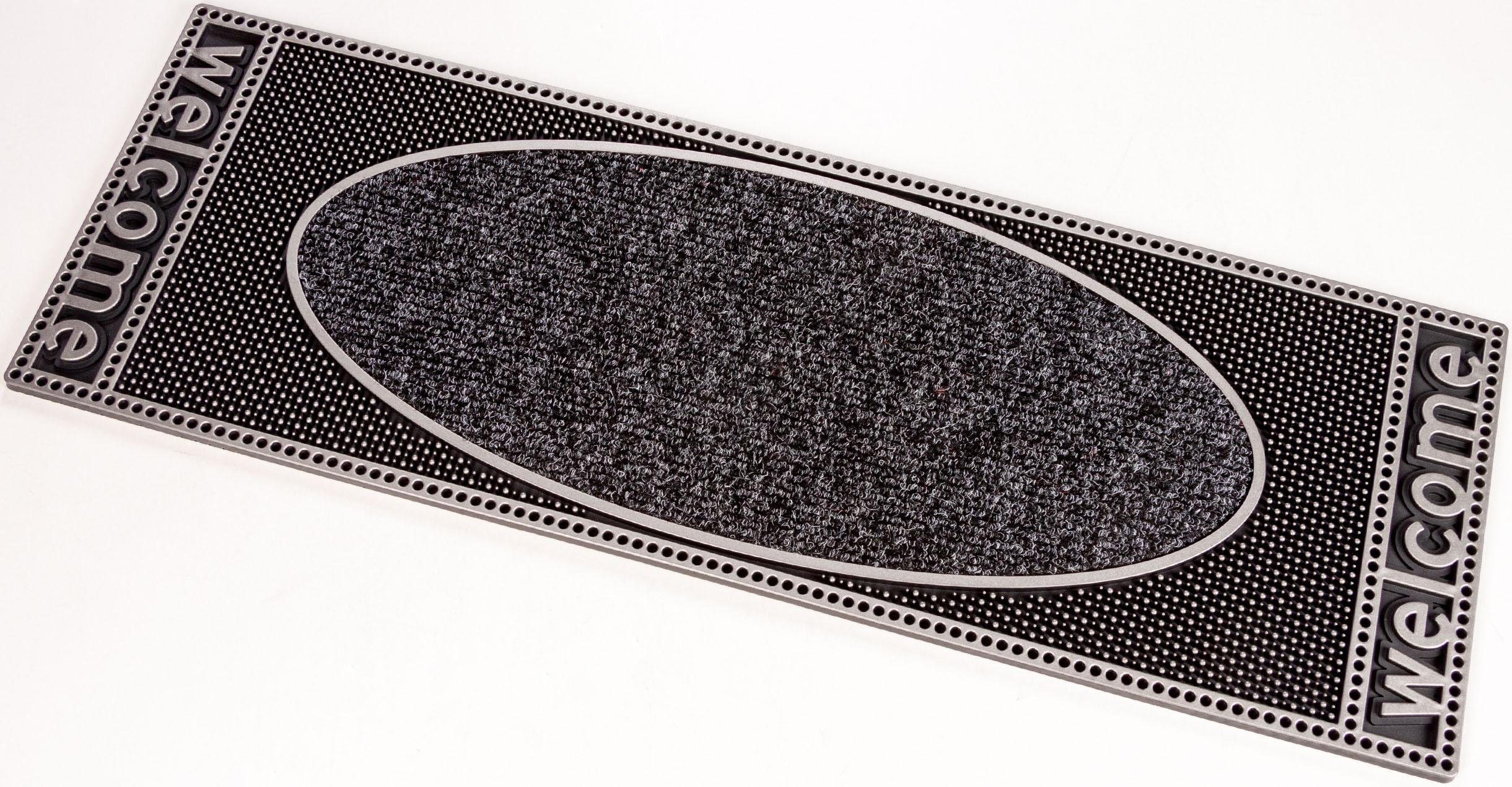 Fußmatte Cc Clean Welcome Carfashion Rechteckig Höhe 8 Mm