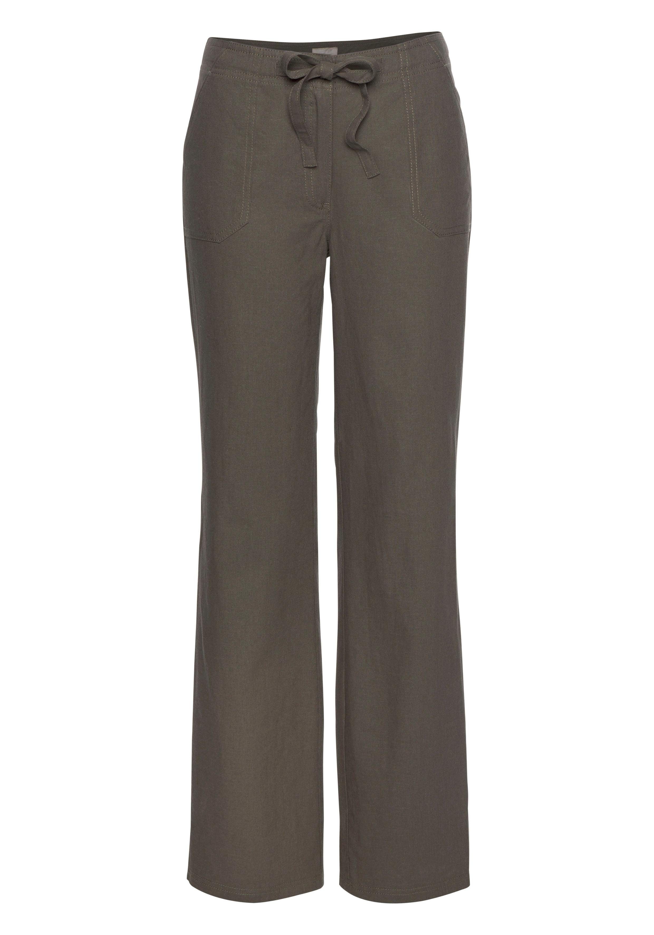 Aniston CASUAL Leinenhose mit Bindeband online kaufen | OTTO