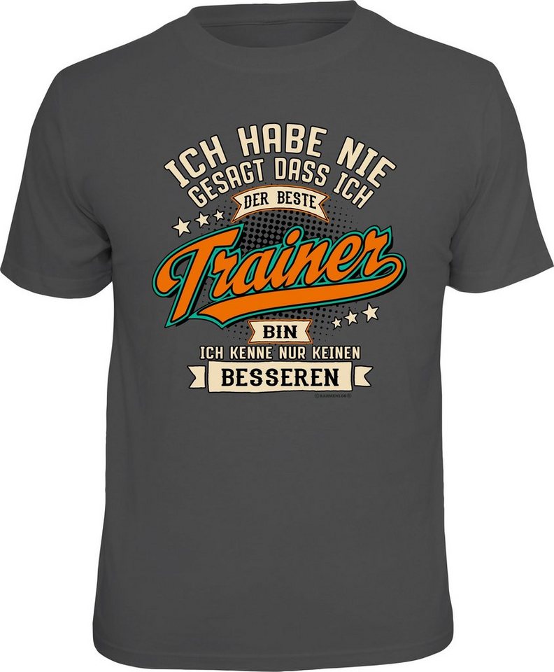 Rahmenlos T Shirt Mit Lustigem Trainer Print Otto