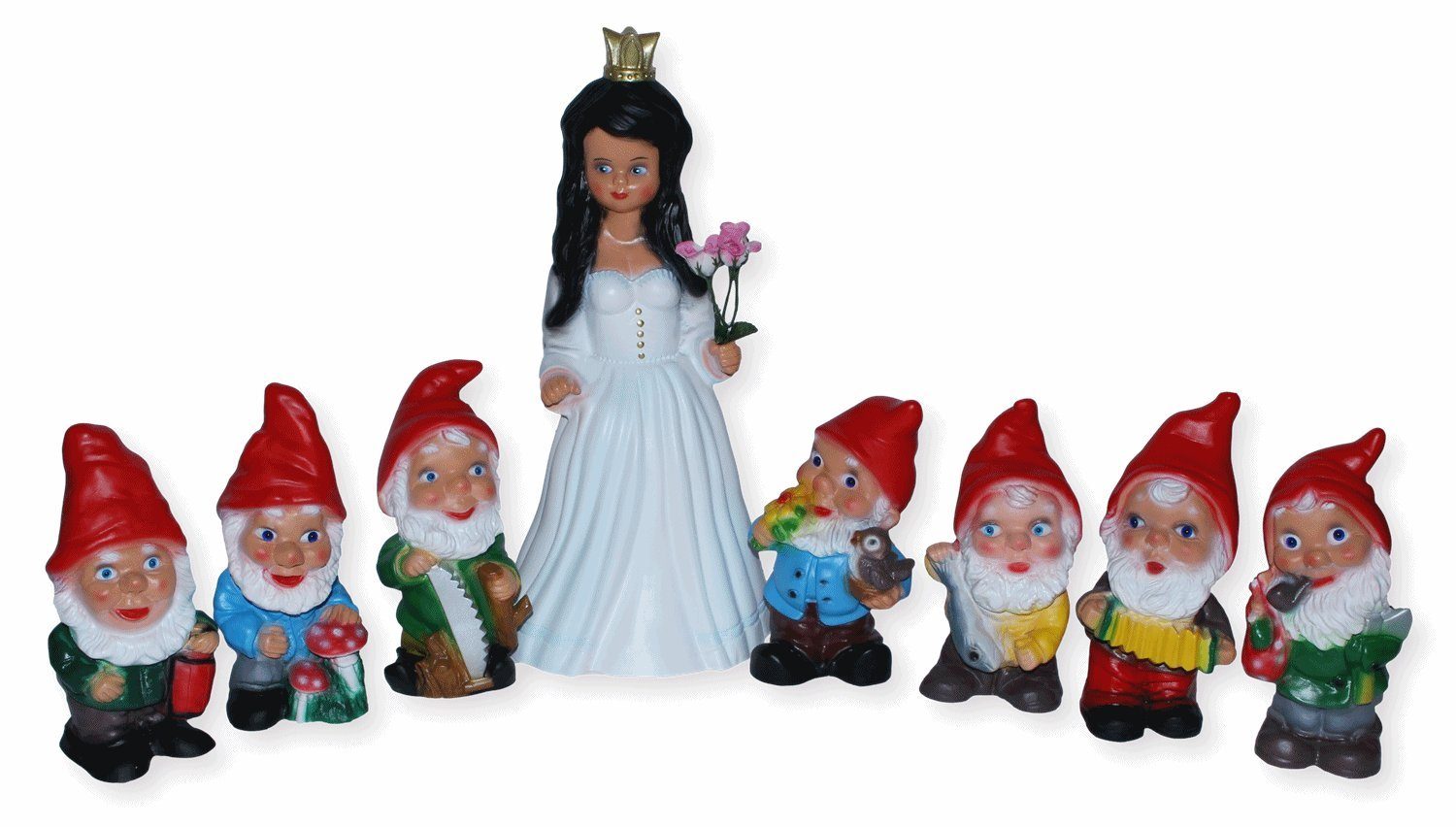 Rakso Oskar Schneider Gmbh Gartenzwerg Deko Figur Schneewittchen H 40