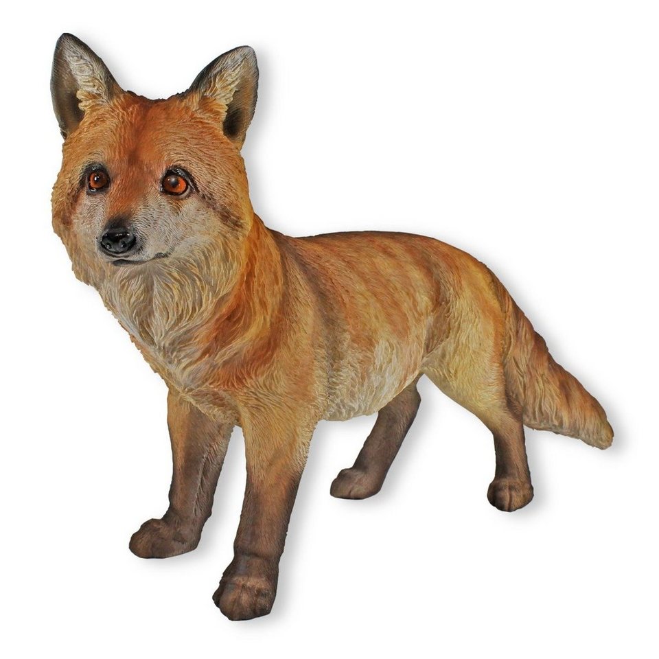Colourliving Tierfigur Fuchs Figur Jean Auf Der Jagd Fuchs Gartenfigur