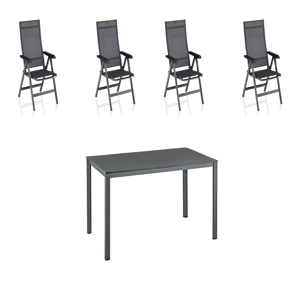 KETTLER Garten-Essgruppe Basic Plus Premium, vertikal verstellbar