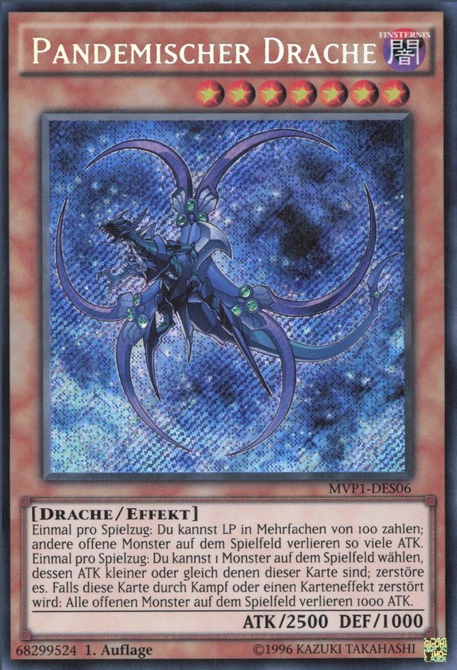 Recollectibles Sammelkarte Yugioh Karte Pandemischer Drache V 3