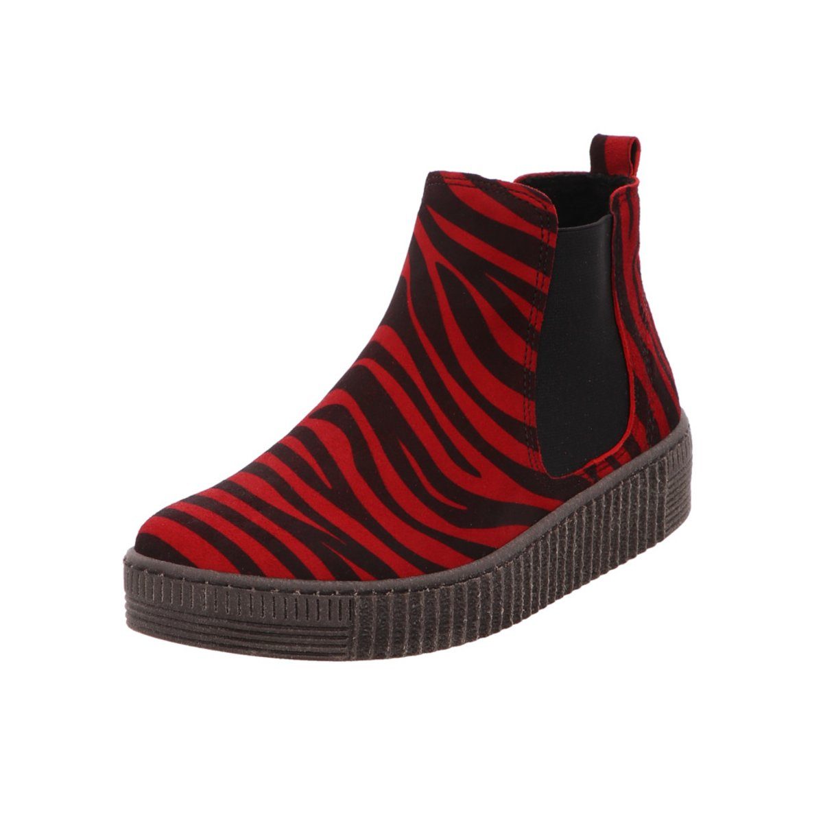 Gabor rot Chelseaboots (1-tlg), Flexible Laufsohle