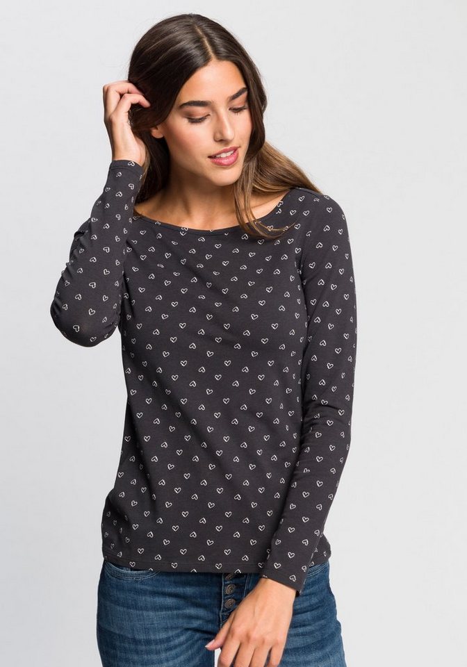 Edc By Esprit Print Shirt Mit Niedlichem Alloverprint Online Kaufen Otto
