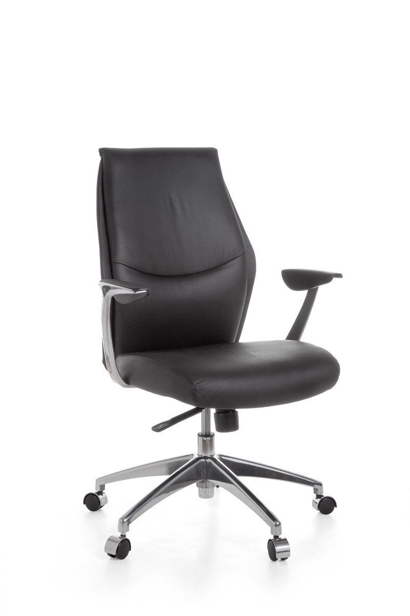 Amstyle Chefsessel Spm1142 Echtleder Schwarz Bürostuhl Xxl 120 Kg
