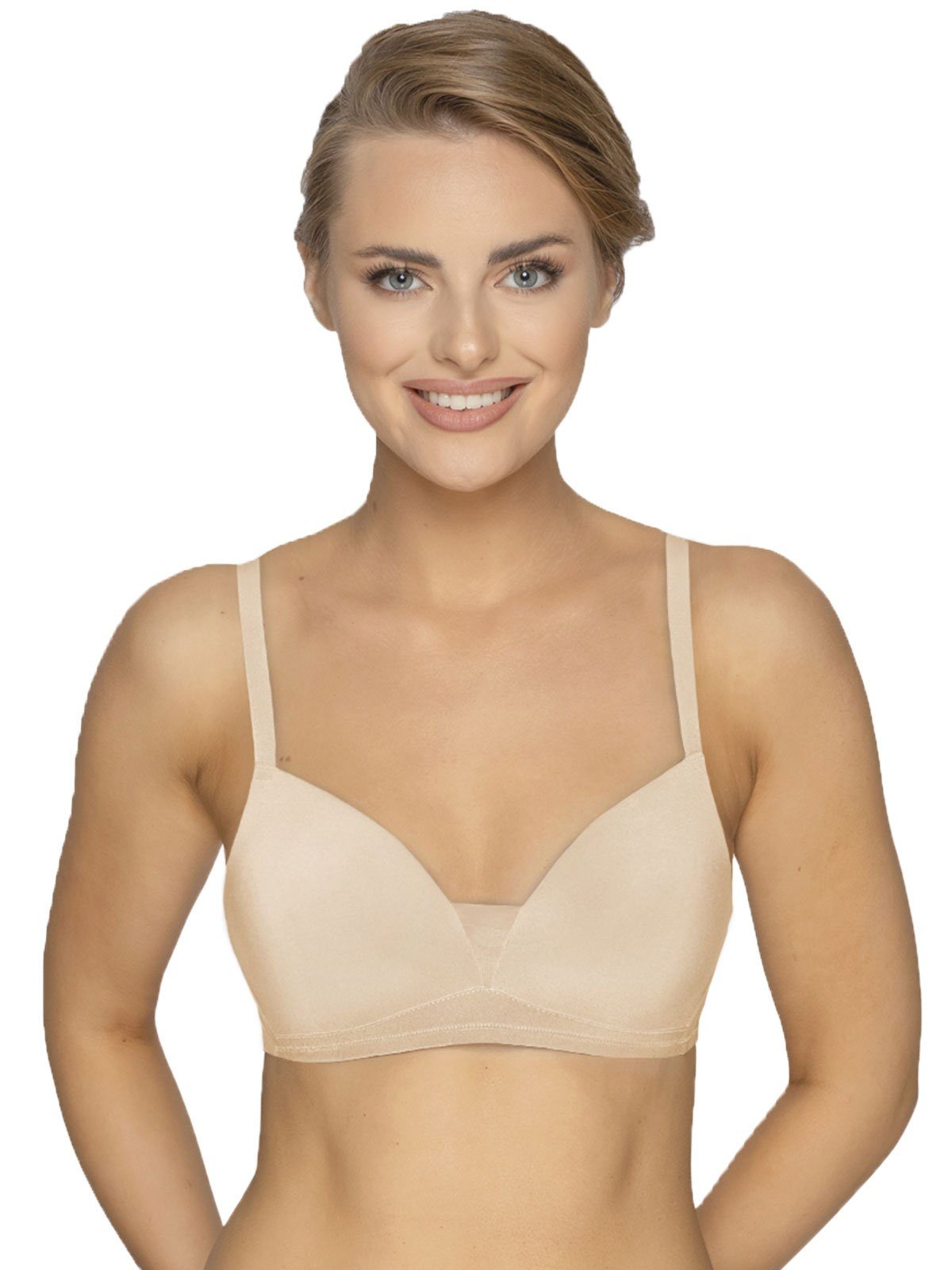 Nina Von C. Schalen-BH Schalen BH ohne Bügel Eco Soft (Stück, 1-tlg) -, guter Halt duch Powernet