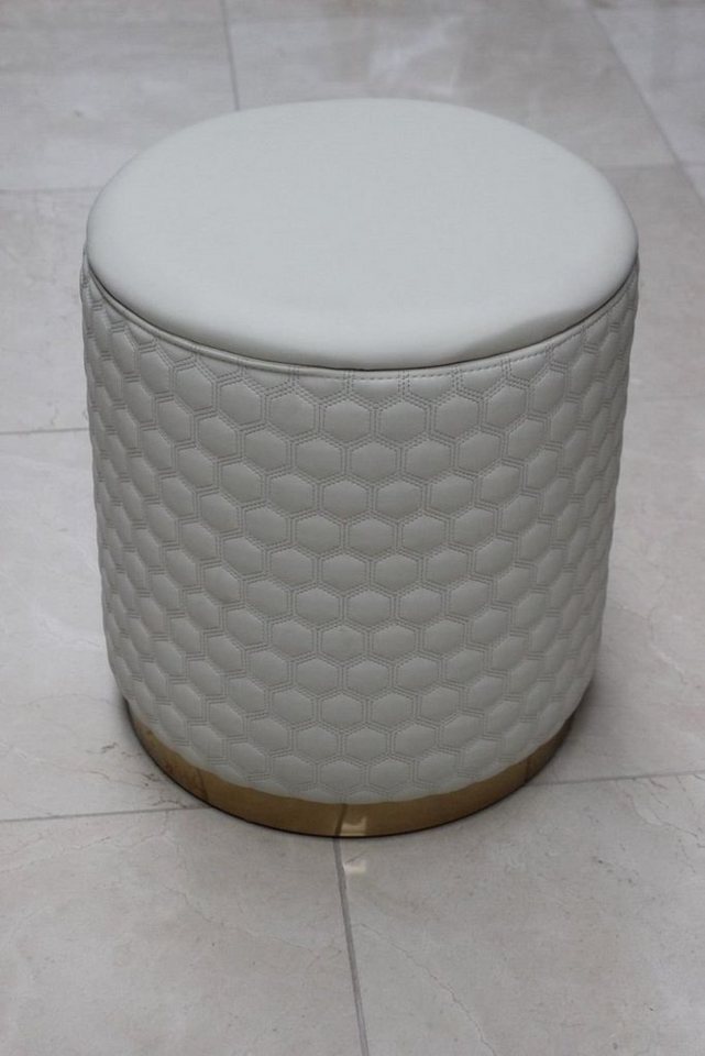 Jvmoebel Pouf Runder Hocker Ottomane Sitz Bank Neu Hocker Sofa Polster