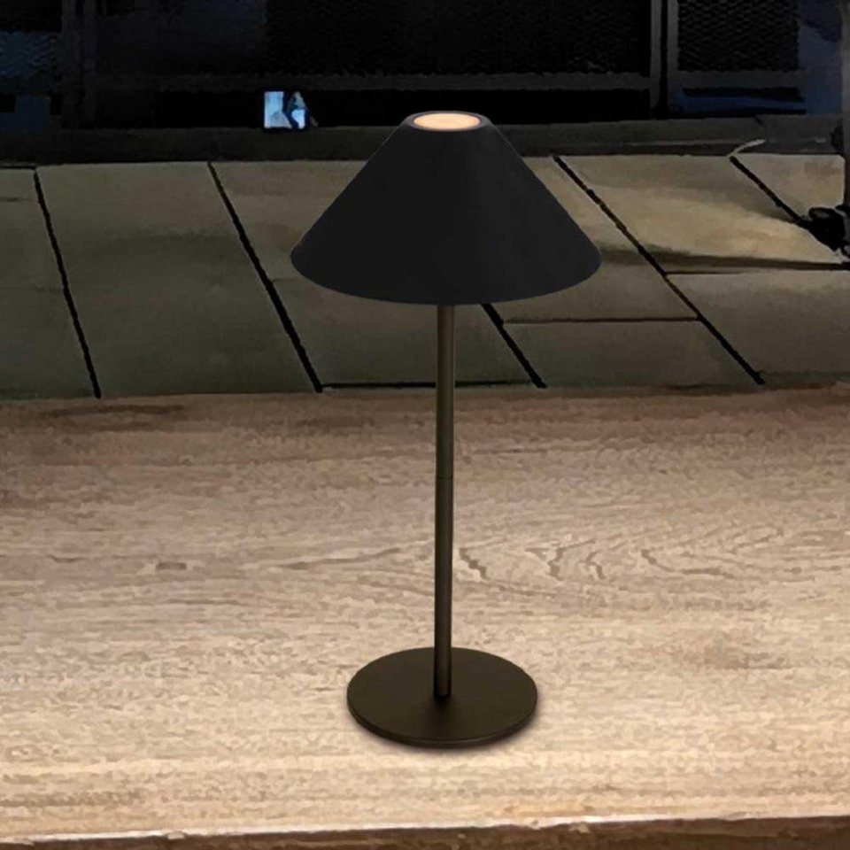 Click Licht Led Tischleuchte Led Akku Tischleuchte Ancilla In Schwarz