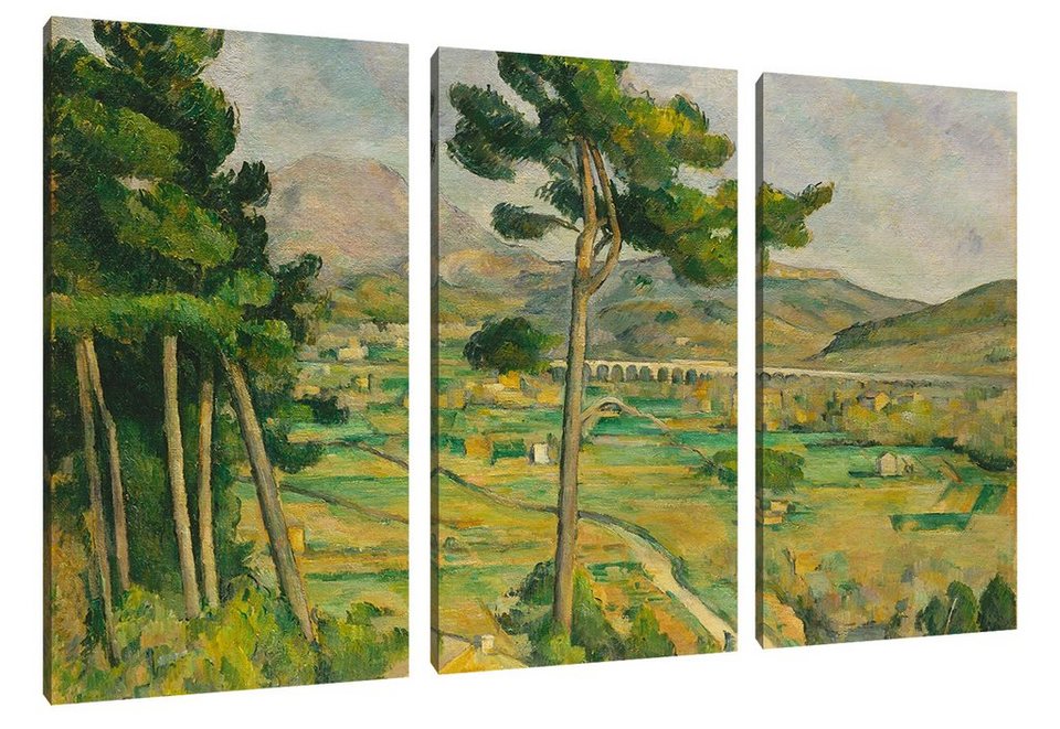 Pixxprint Leinwandbild Paul Cézanne Mont Sainte Victoire Und Das