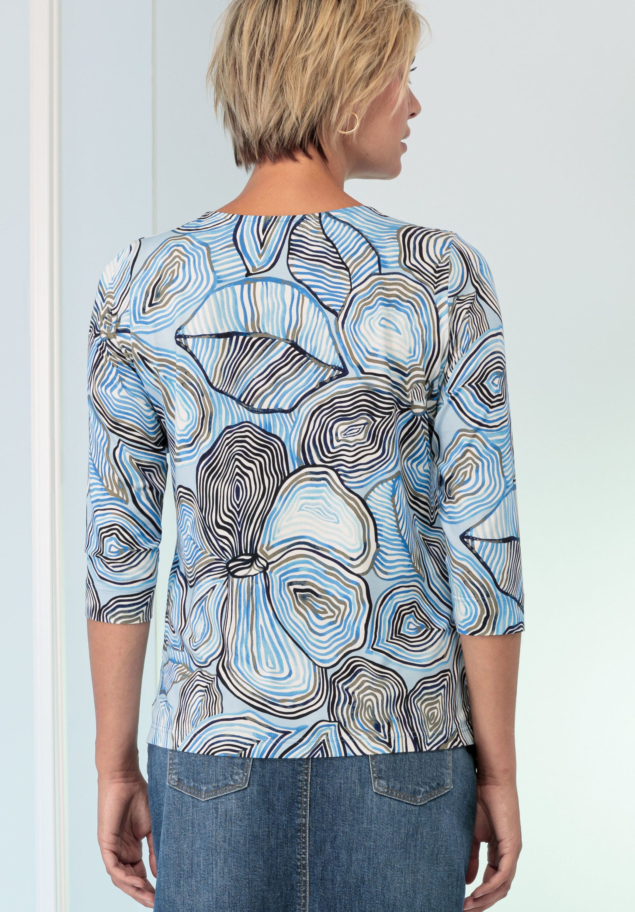 bianca Print-Shirt DINI mit modischem Allover-Muster in Trendfarben ...