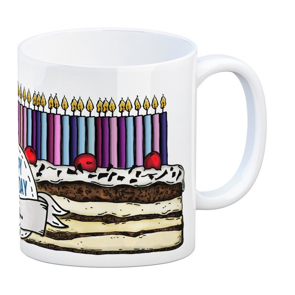 Speecheese Tasse Geburtstagstorte Kaffeebecher Zum 47 Geburtstag Mit